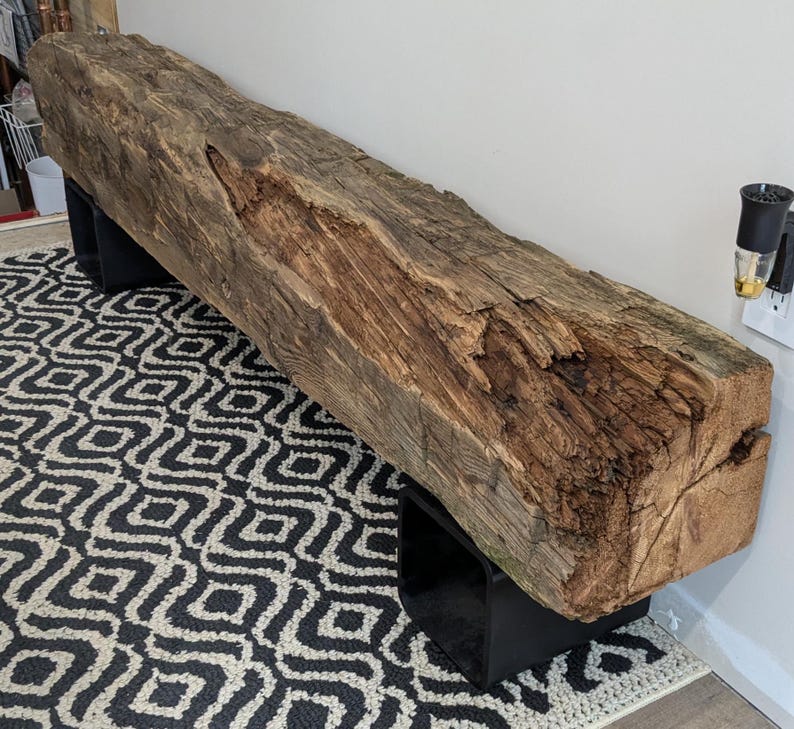 Rustic 100 Year Old Barn Beam Bench Perfect Rustic Decor Furniture ...