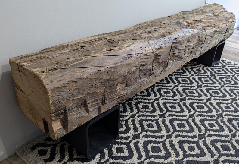 Rustic 100 Year Old Barn Beam Bench Perfect Rustic Decor Furniture ...