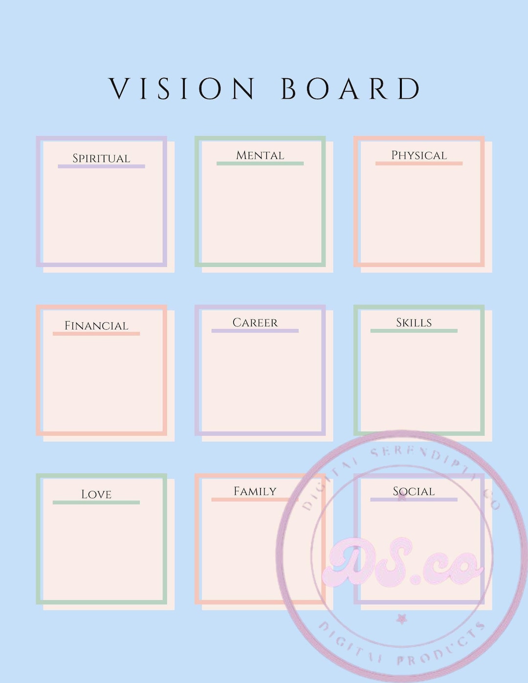 Minimal Vision Board - Etsy