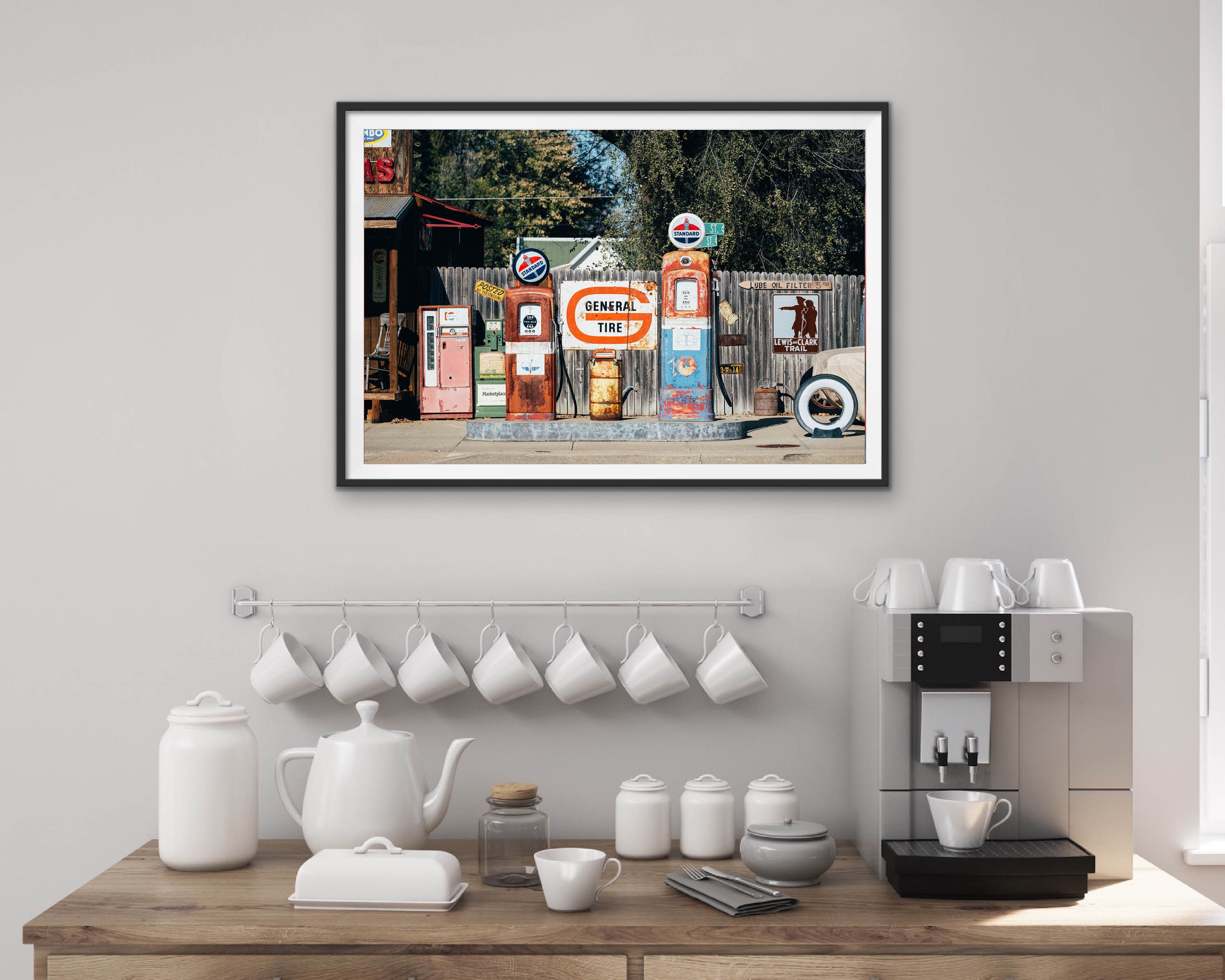 Retro Gas Station Art Farmhouse Wall Decor - Etsy