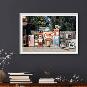 Retro Gas Station Art - Farmhouse Wall Decor - Etsy