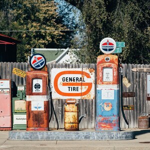 Retro Gas Station Art - Farmhouse Wall Decor - Etsy