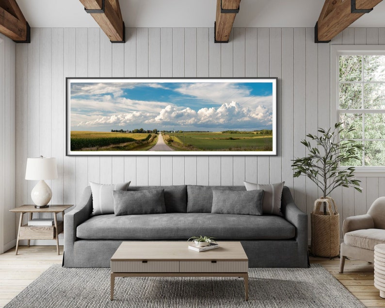 Kansas Landscape Art - Extra Large Panoramic Image for Large Wall ...
