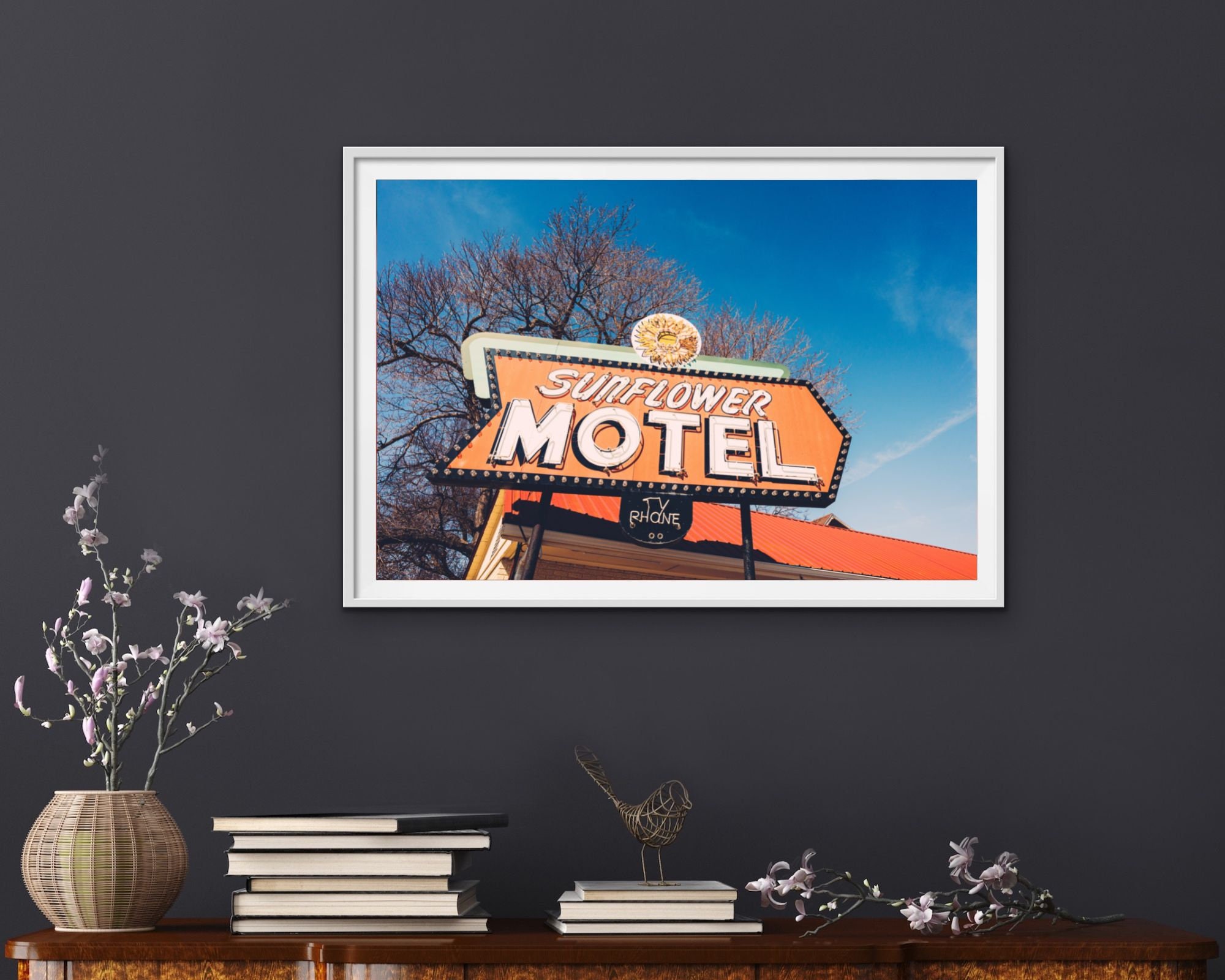 Guest Room Wall Art Motel Sign Decor Retro Vintage Style - Etsy