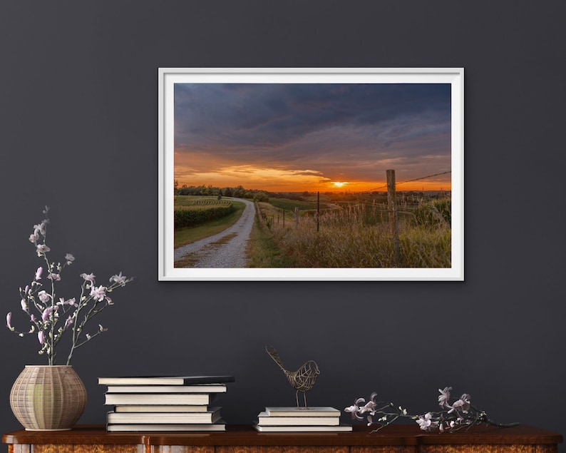 Extra Large Country Landscape Photograph of Omaha, Nebraska - Etsy