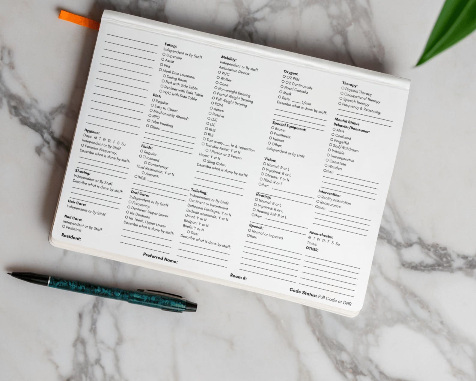 LTC Resident Care Cheat Sheet | Nurse CNA Quick Reference (PDF) - Etsy