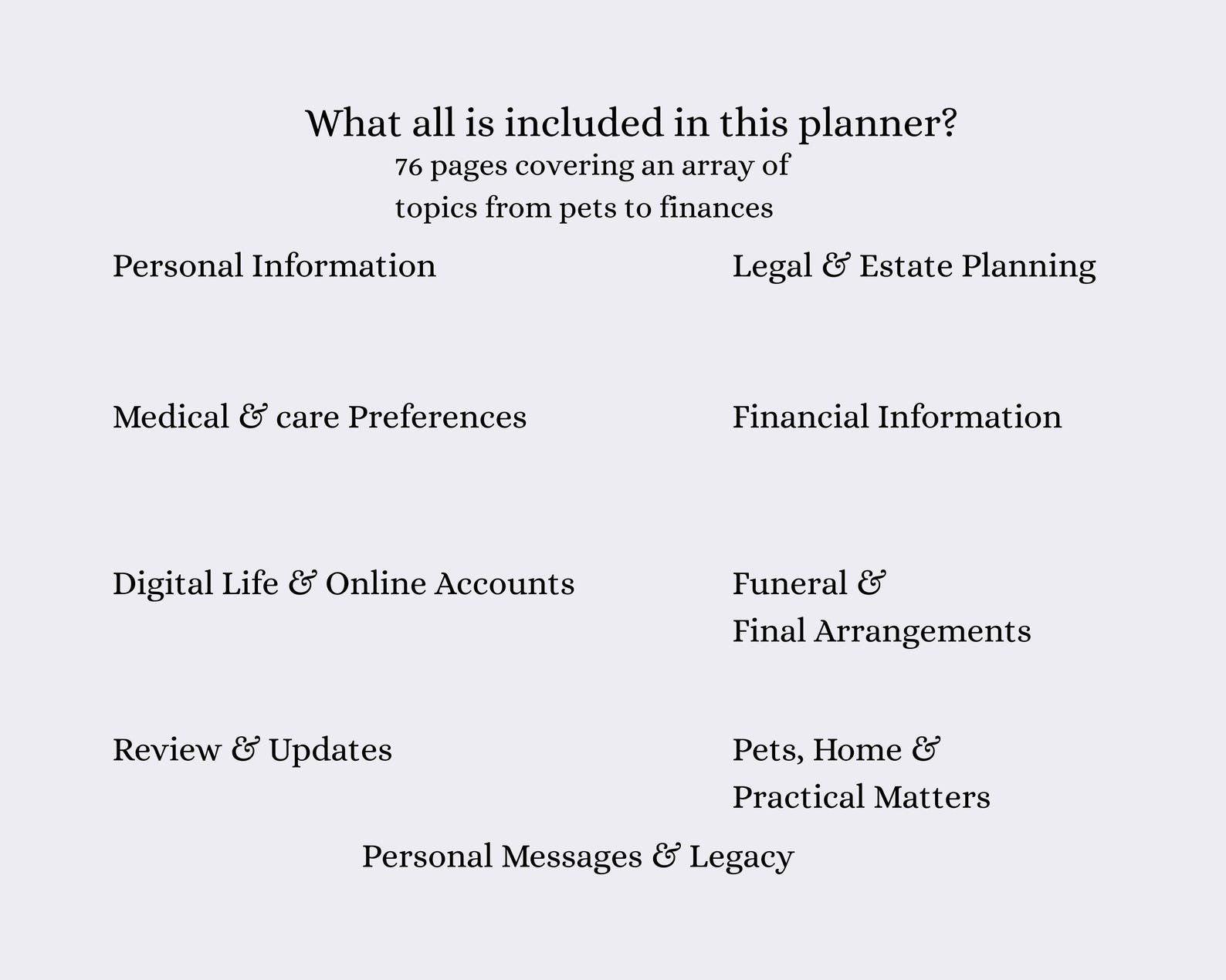 End of Life Planner | Fillable Printable Digital Planner | End of Life ...