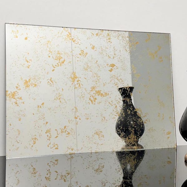 Antique Mirror Gold Tiles - Etsy