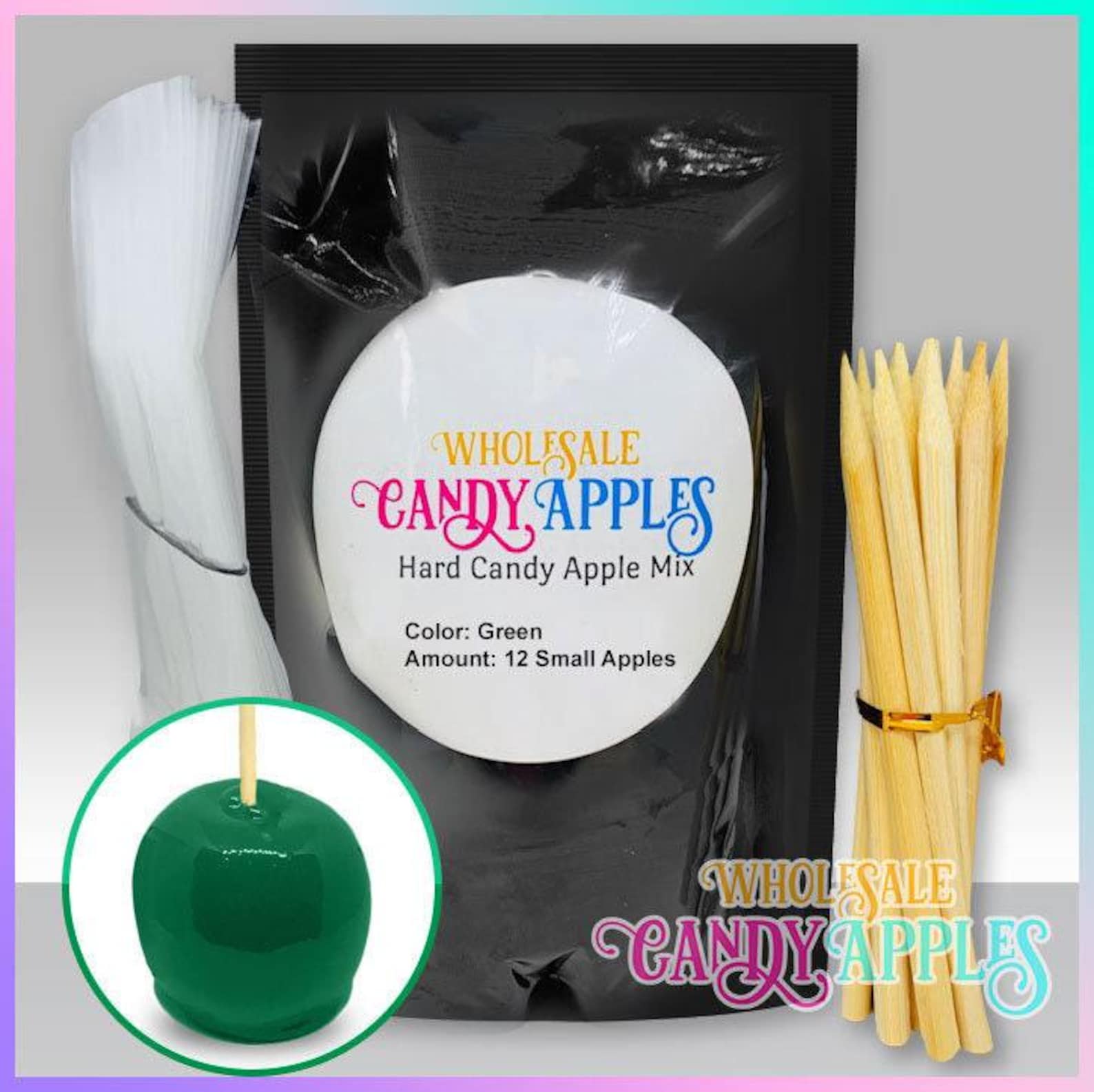 DIY Candy Apple Mix Kit-green Plain Candy Apple - Etsy