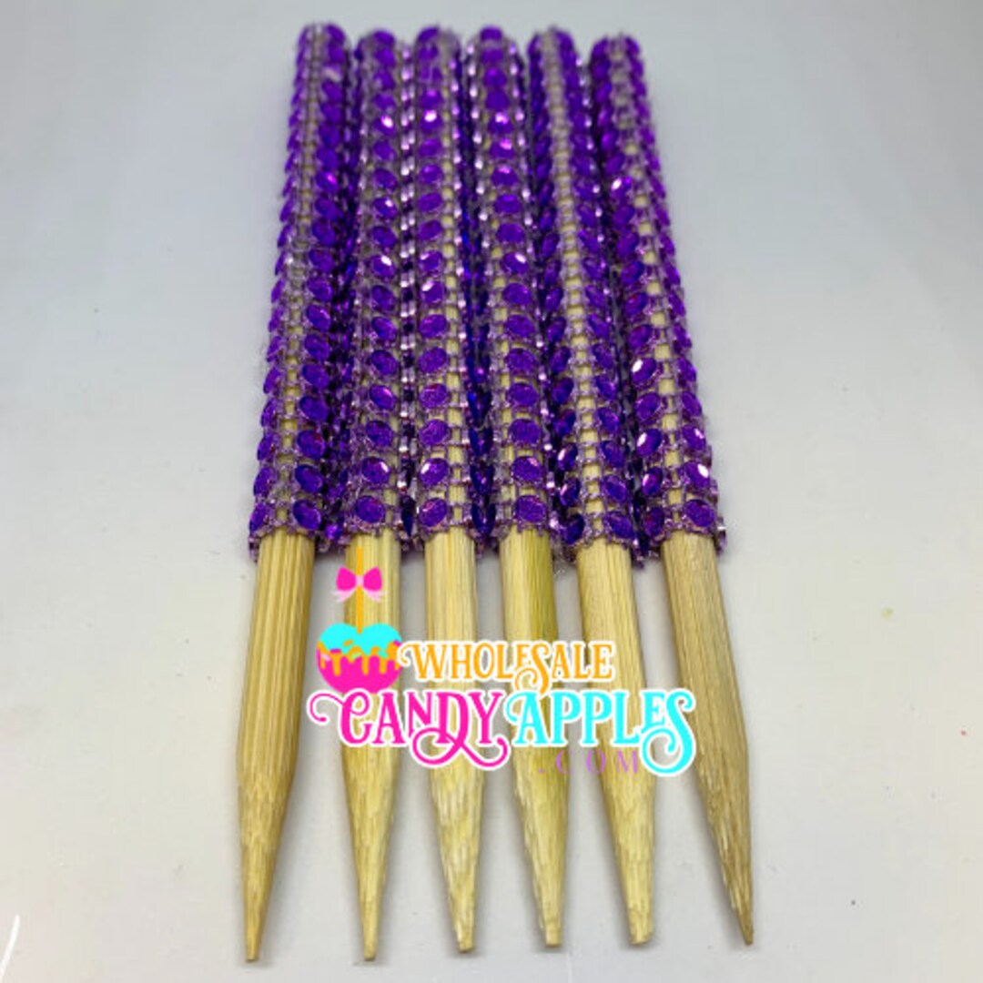 Purple Candy Apple Bling Sticks- 12 Sticks - Etsy