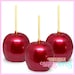 Red Pearlized Candy Apples- 12 per Set/ 1 Dozen - Etsy