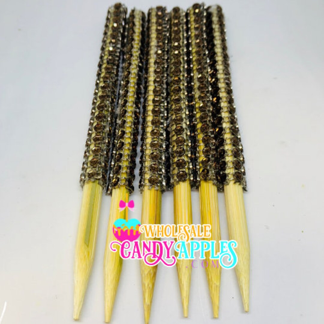 Brown Candy Apple Bling Sticks- 12 Sticks - Etsy