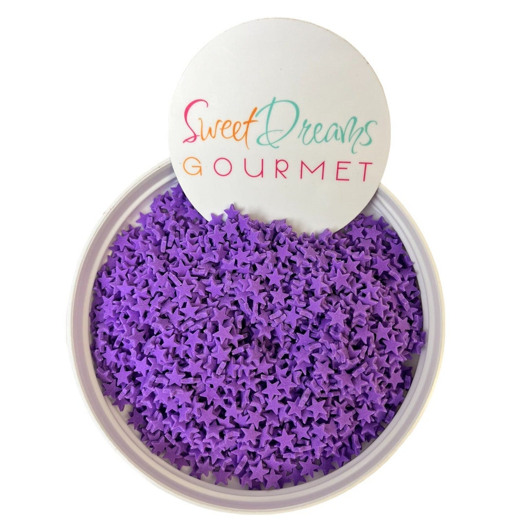 Purple Star Confetti Shaped Sprinkles - Etsy