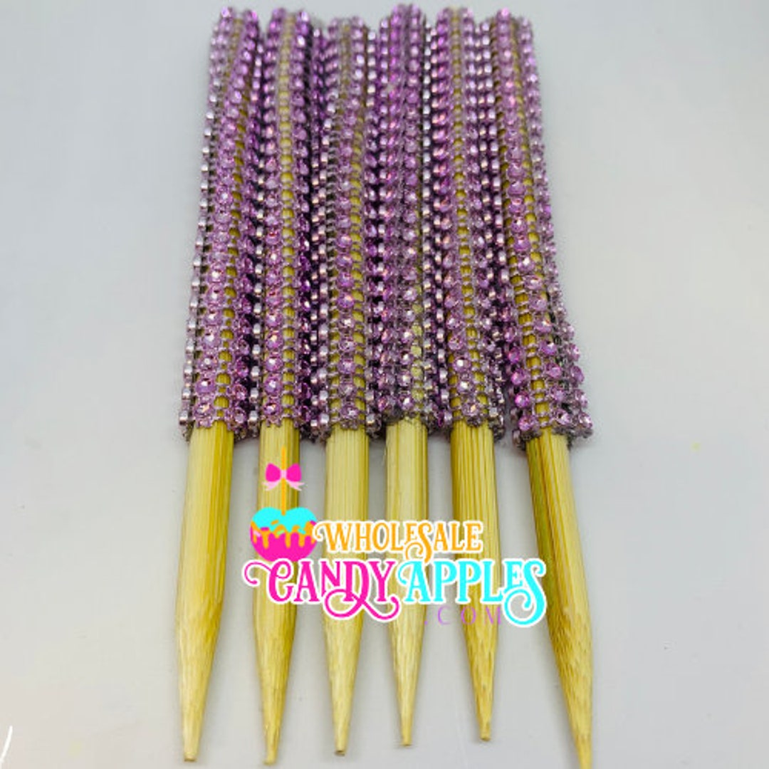 Lavender Candy Apple Bling Sticks- 12 Sticks - Etsy