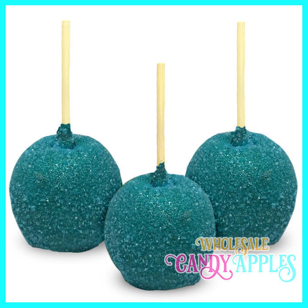 Blue Sugar Crystal Candy Apples- 12 per Set/ 1 Dozen - Etsy