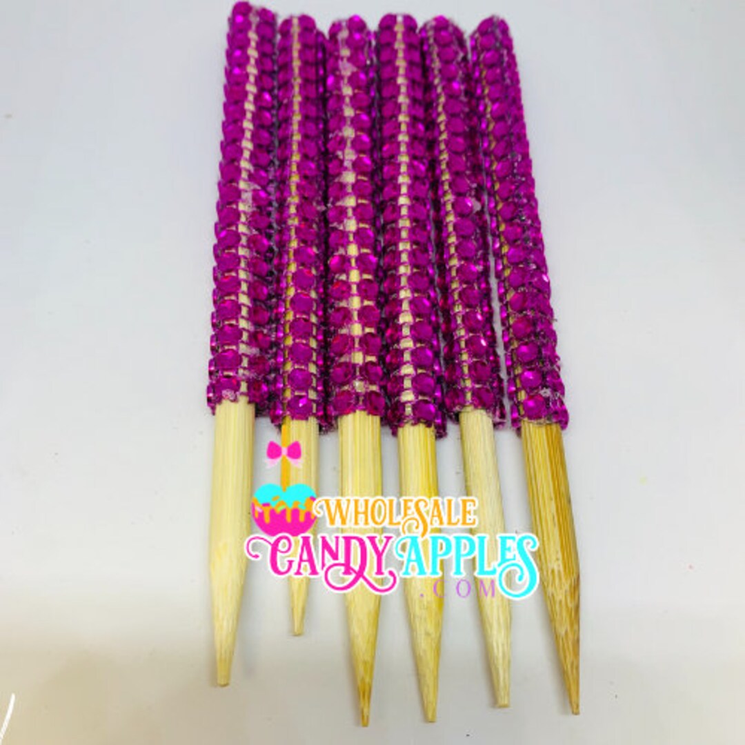 Fushia Candy Apple Bling Sticks- 12 Sticks - Etsy