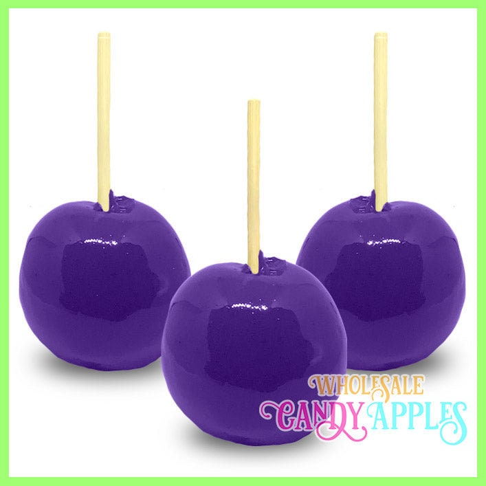 Purple Plain Candy Apples- 12 per Set/ 1 Dozen - Etsy