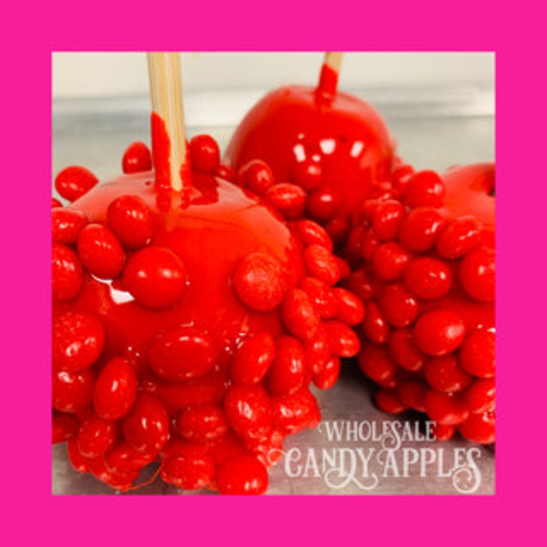 Candyland Apple With Red Hots Candy - Etsy
