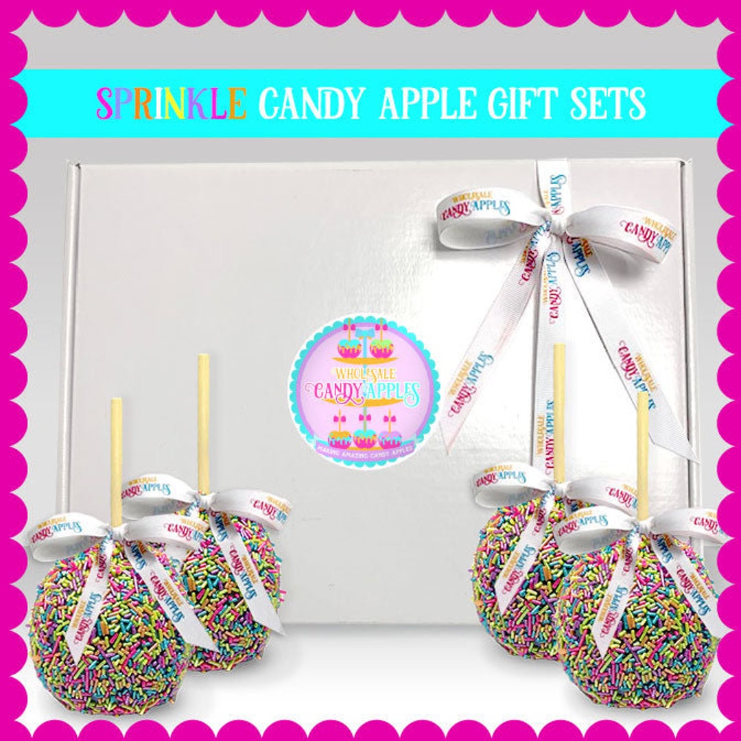 Sprinkle Candy Apple Gift Pack - Etsy