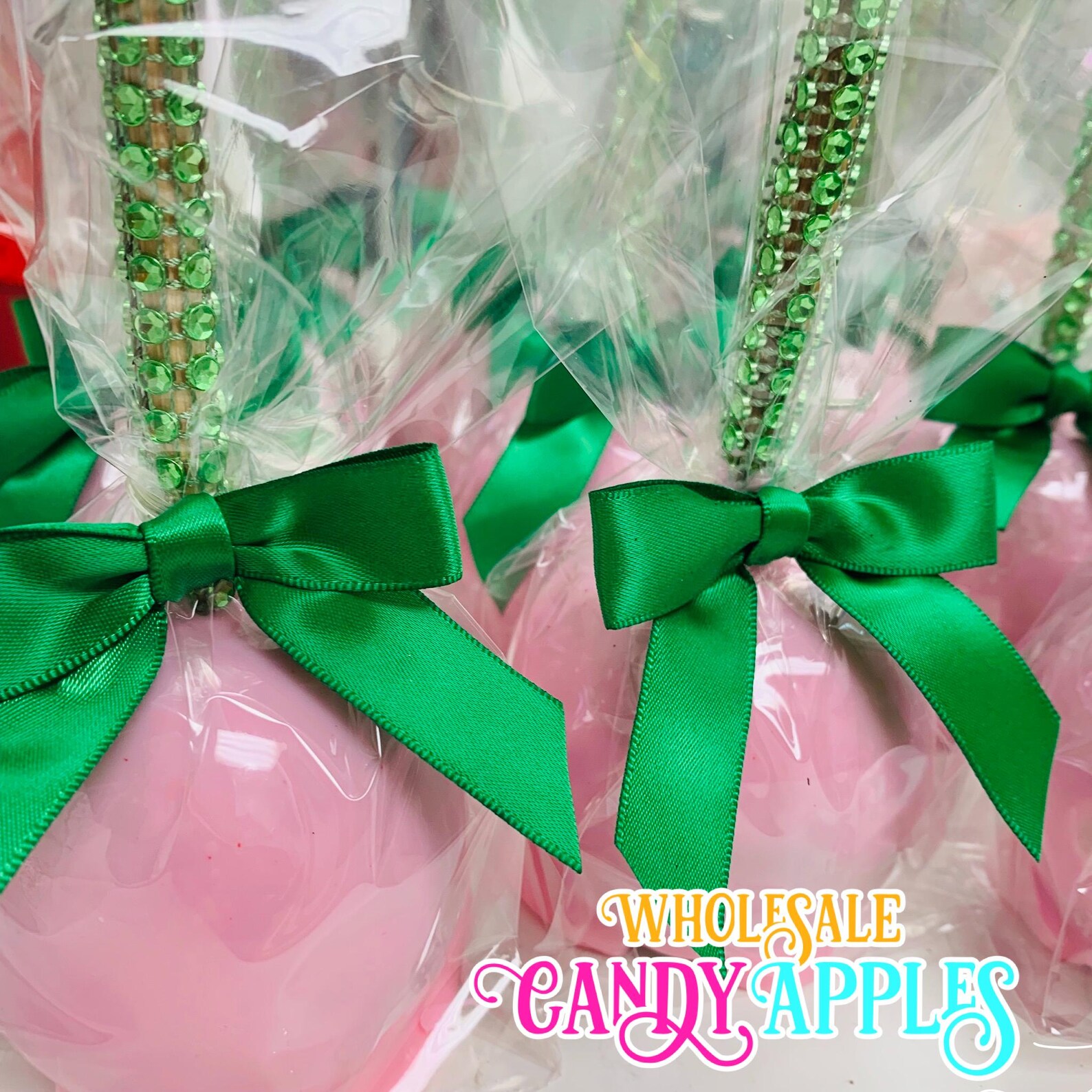 Light Pink Plain Candy Apples- 12 per Set/ 1 Dozen - Etsy