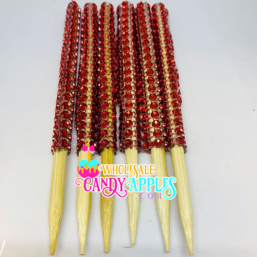 Red Candy Apple Bling Sticks- 12 Sticks - Etsy