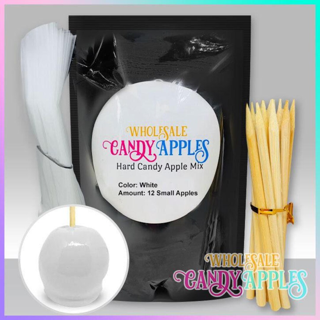 DIY Candy Apple Mix Kit-white Plain Candy Apple - Etsy