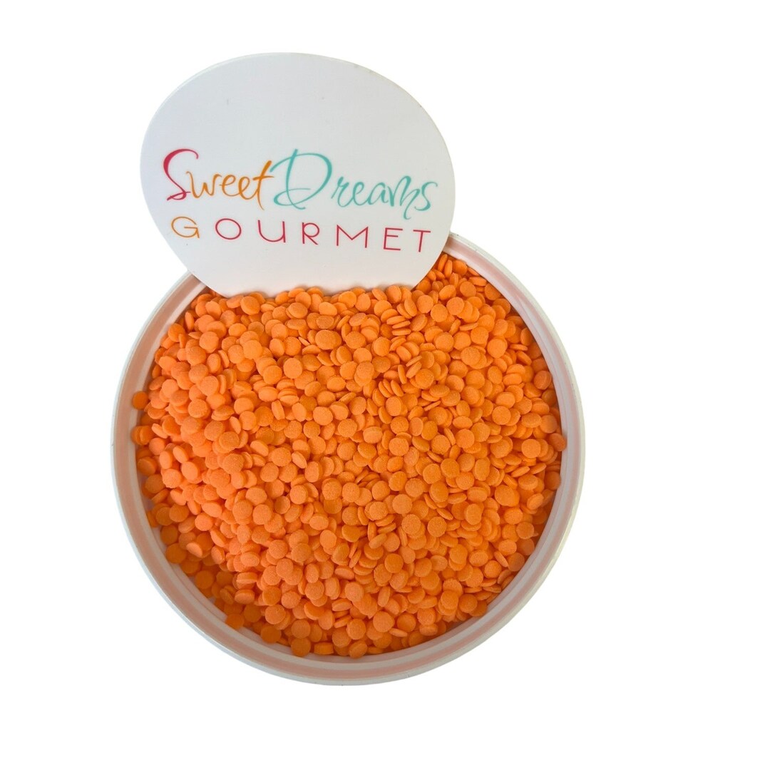 Confetti Sequin Sprinkles – Neon Orange - Etsy