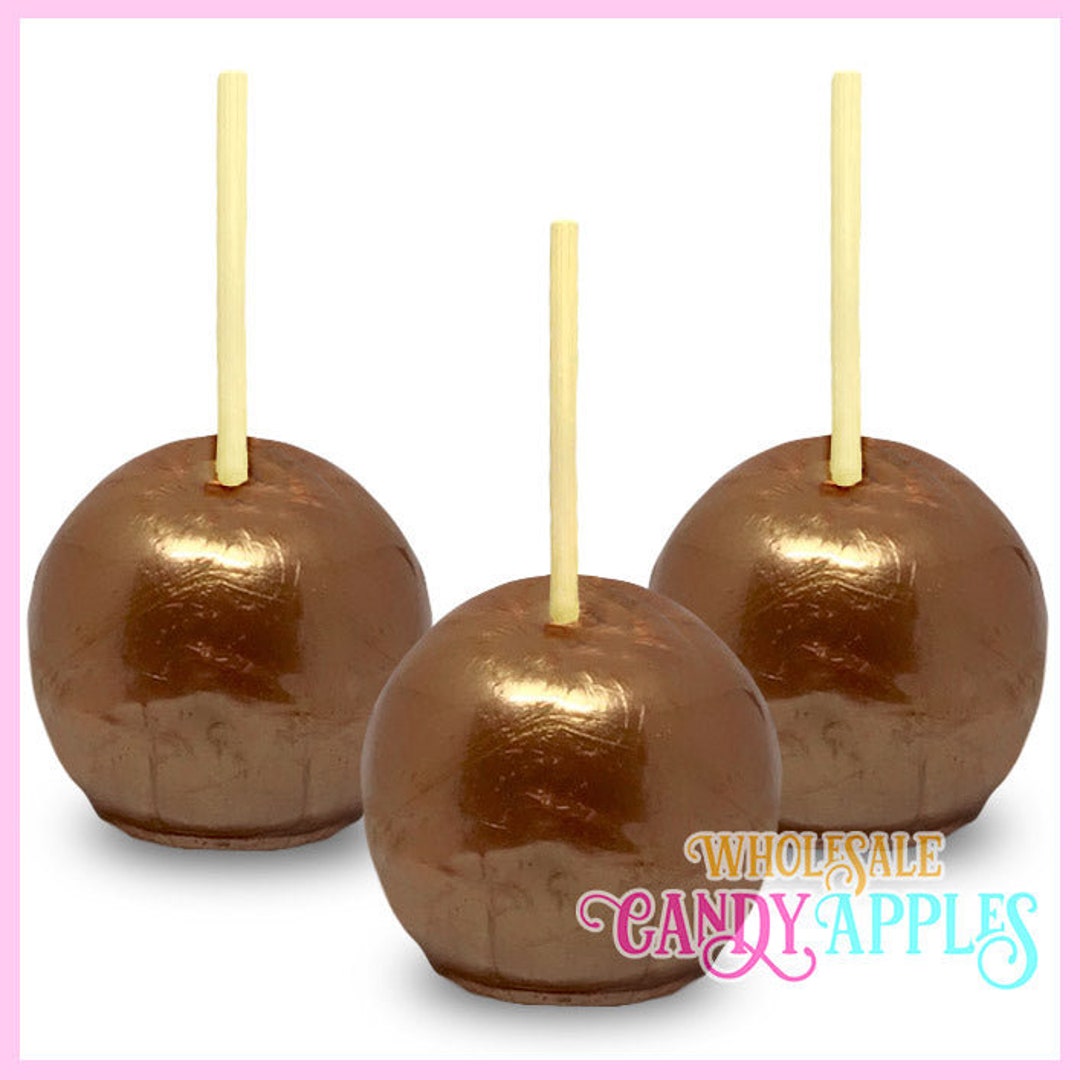 Rose Gold Pearlized Candy Apples- 12 per Set/ 1 Dozen - Etsy