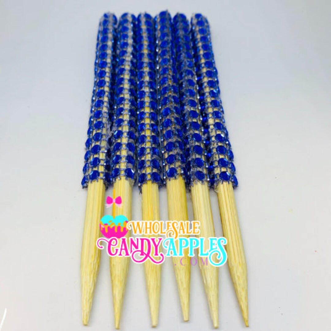 Royal Blue Candy Apple Bling Sticks- 12 Sticks - Etsy