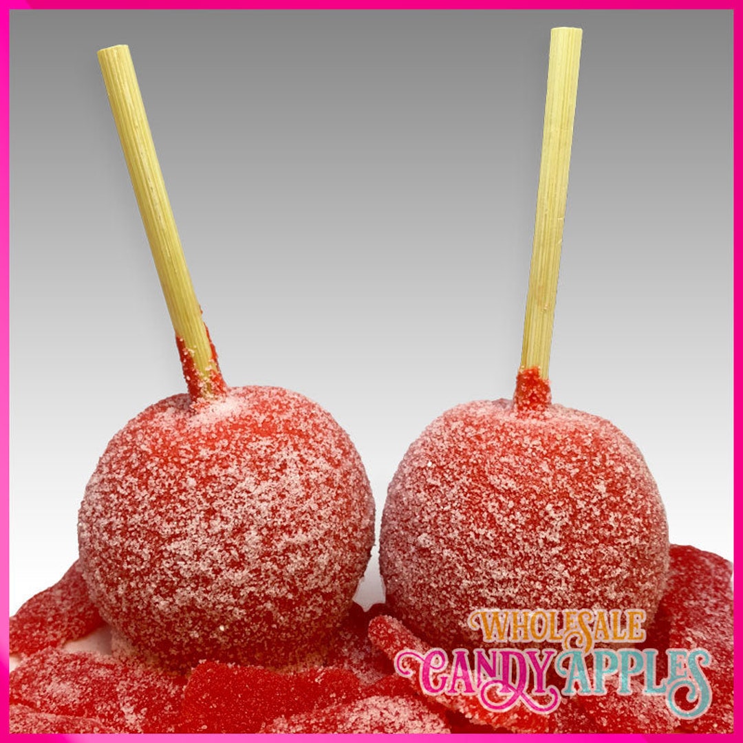 Red Cherry Sweet & Sour Candy Apple - Etsy