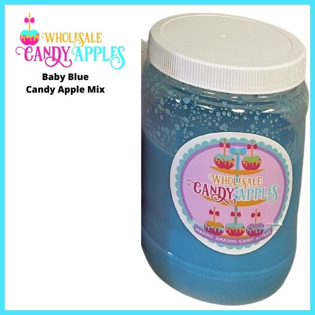 JUST Mix-baby Blue Plain Candy Apple - Etsy