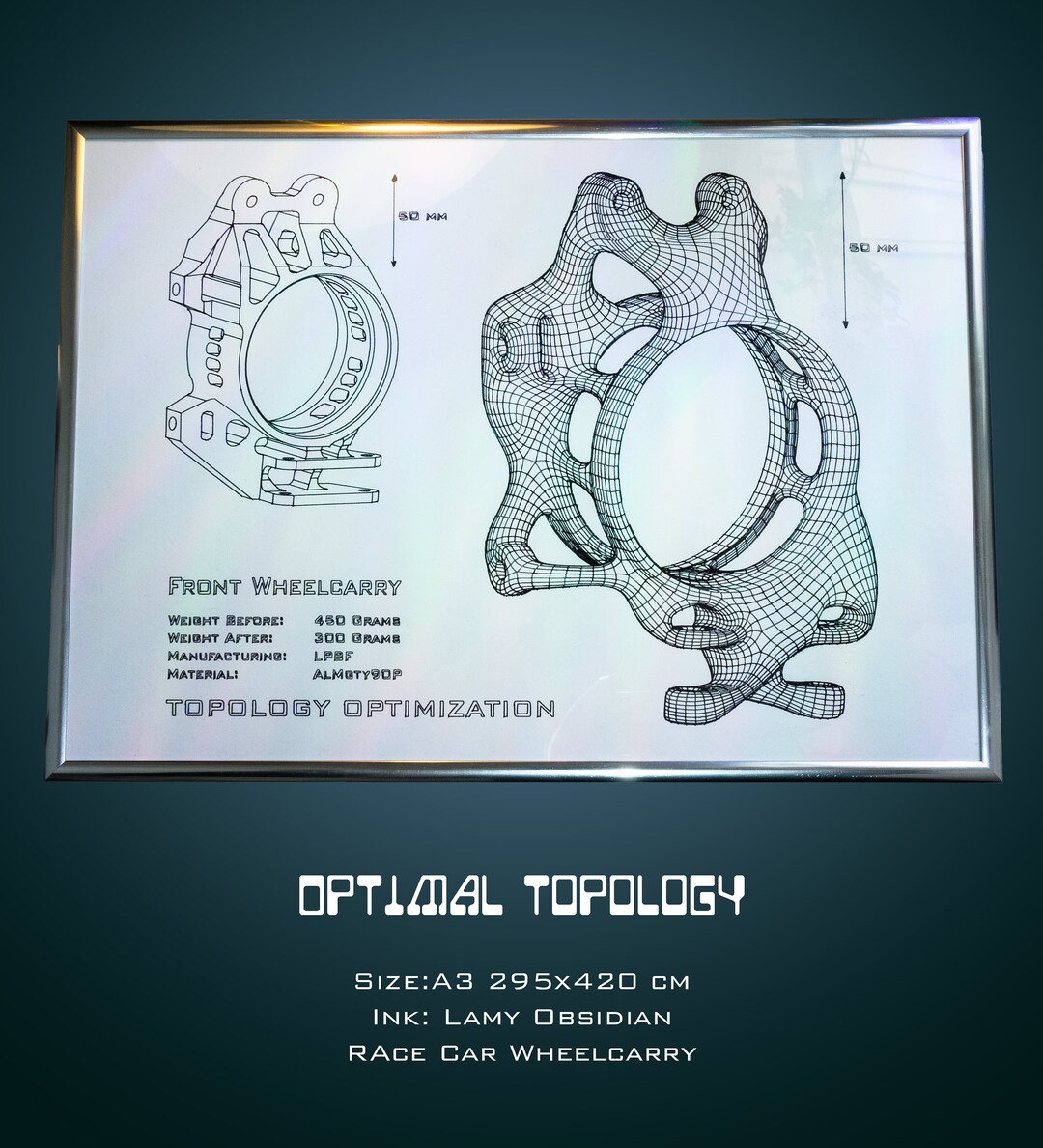 Optimal Topology Penplot Lineart Wallart Technical Drawing - Etsy
