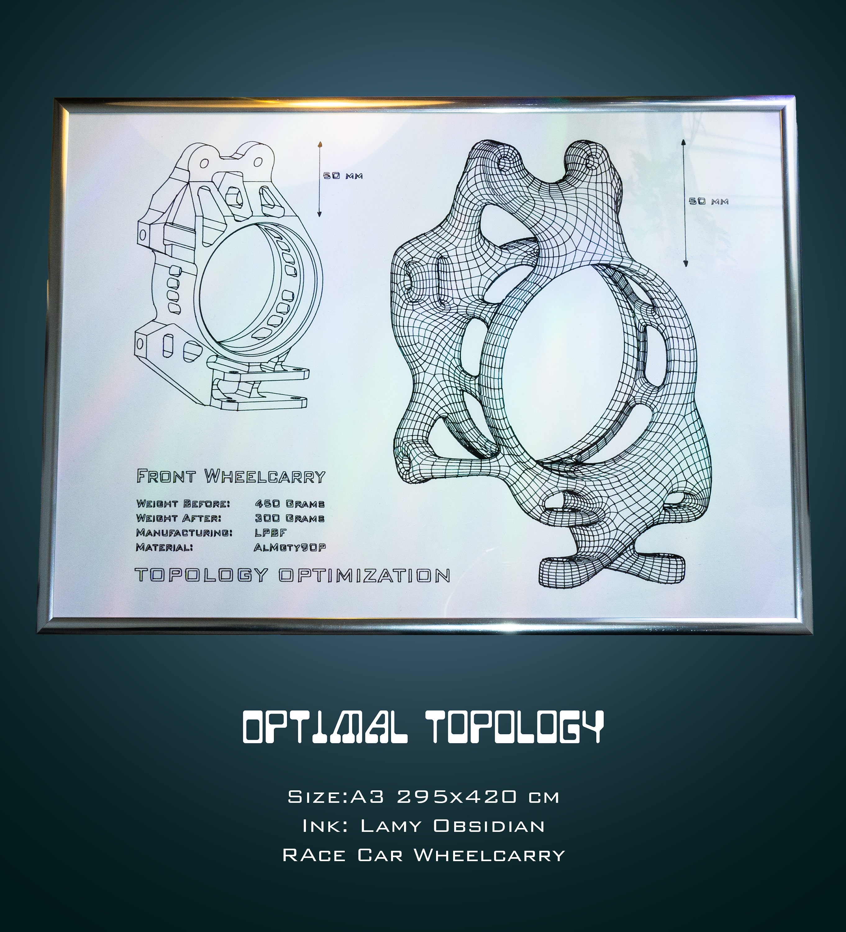 Optimal Topology Penplot Lineart Wallart Technical Drawing - Etsy