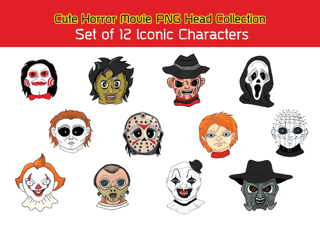 Cute Horror Png ,cute Head Horror 12 Png File, Happy Halloween Head Png ...