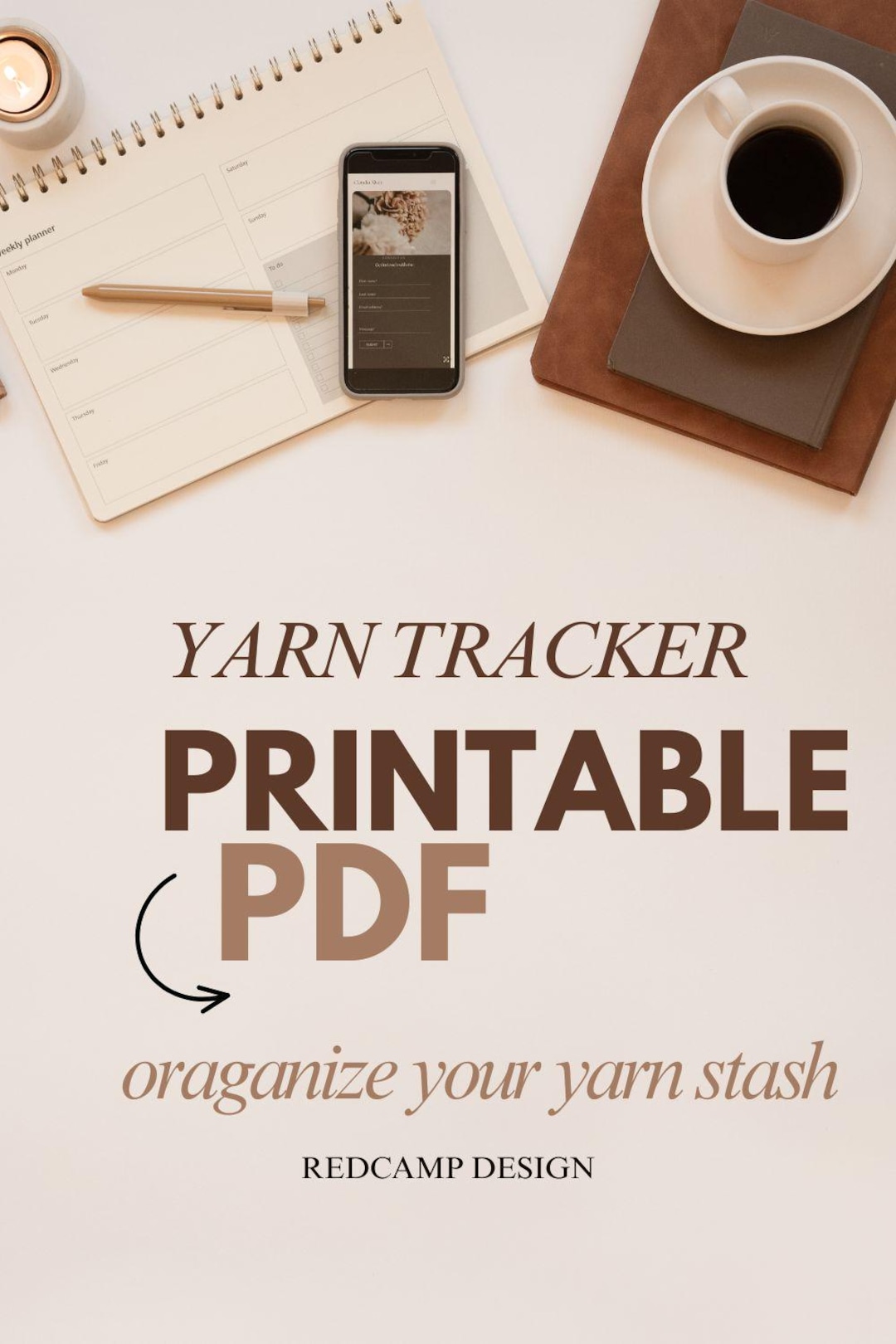 Yarn Stash Tracker Printable: Crochet Knitting Project Planner (PDF) - Etsy
