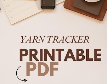 Yarn Stash Tracker Printable: Crochet Knitting Project Planner (PDF ...