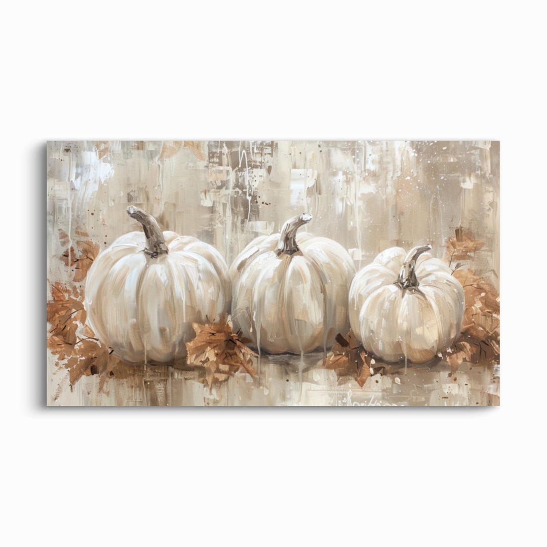 Halloween Wall Decor Printable Pumpkin Still Life Painting Rustic Fall ...