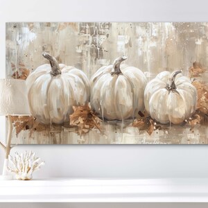 Halloween Wall Decor Printable Pumpkin Still Life Painting Rustic Fall ...