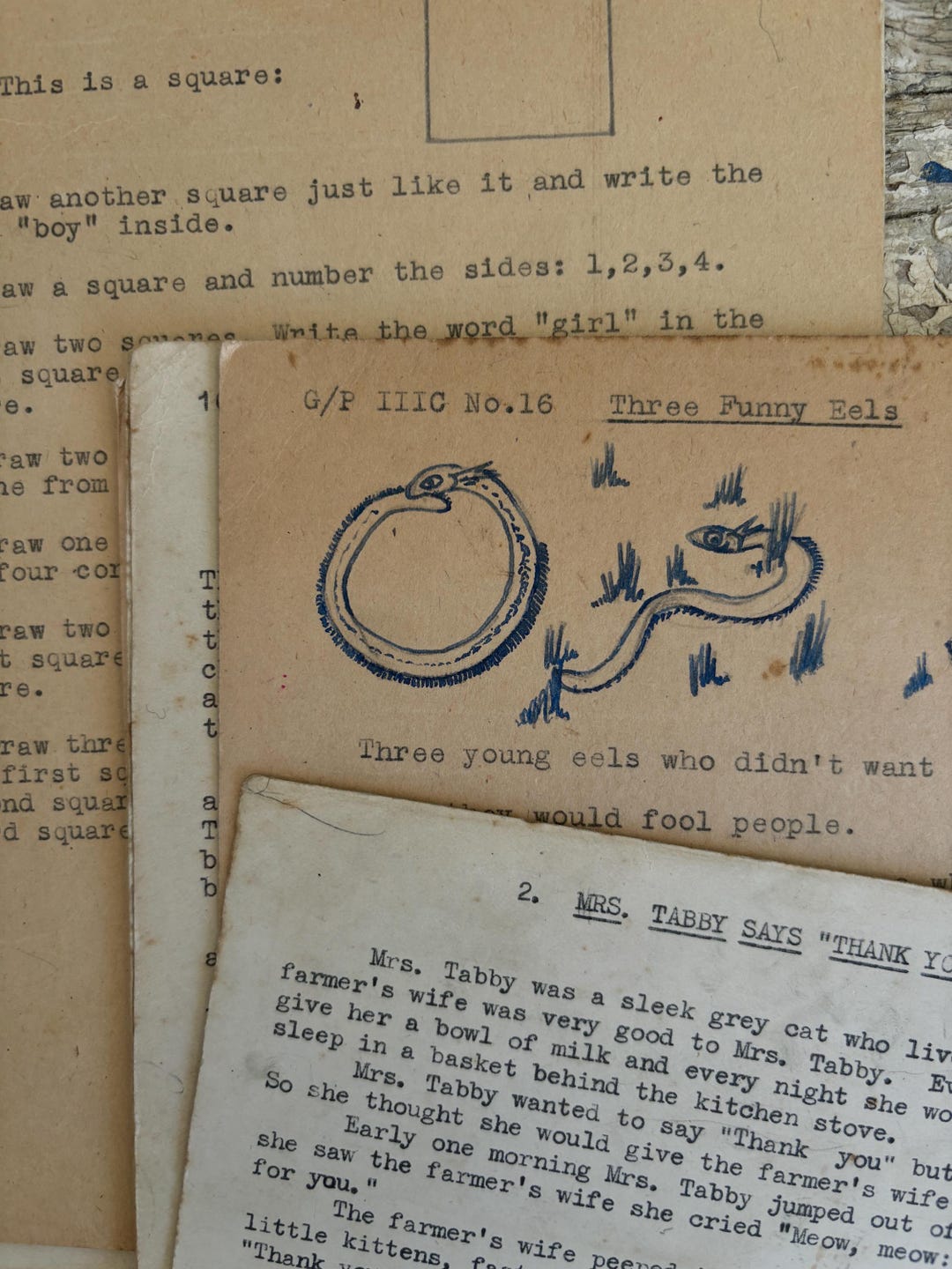 Vintage School Cards, Typewriter Cards, Typewriter Ephemera, Junk ...