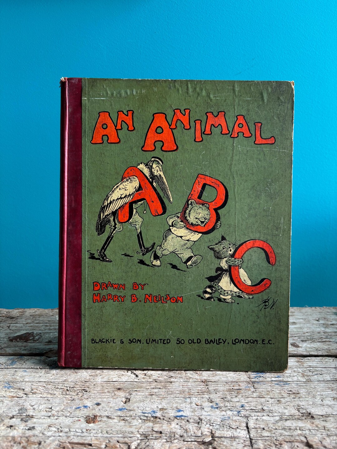 Antique Children’s ABC Book, 1900s, Harry B Neilson, an Animal ABC ...