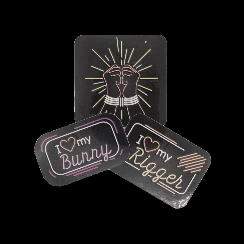 Neon Shibari Sticker Pack - Etsy
