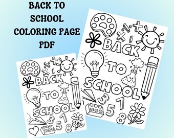 First Day of School All About Me PDF Digital Download Landscape ...