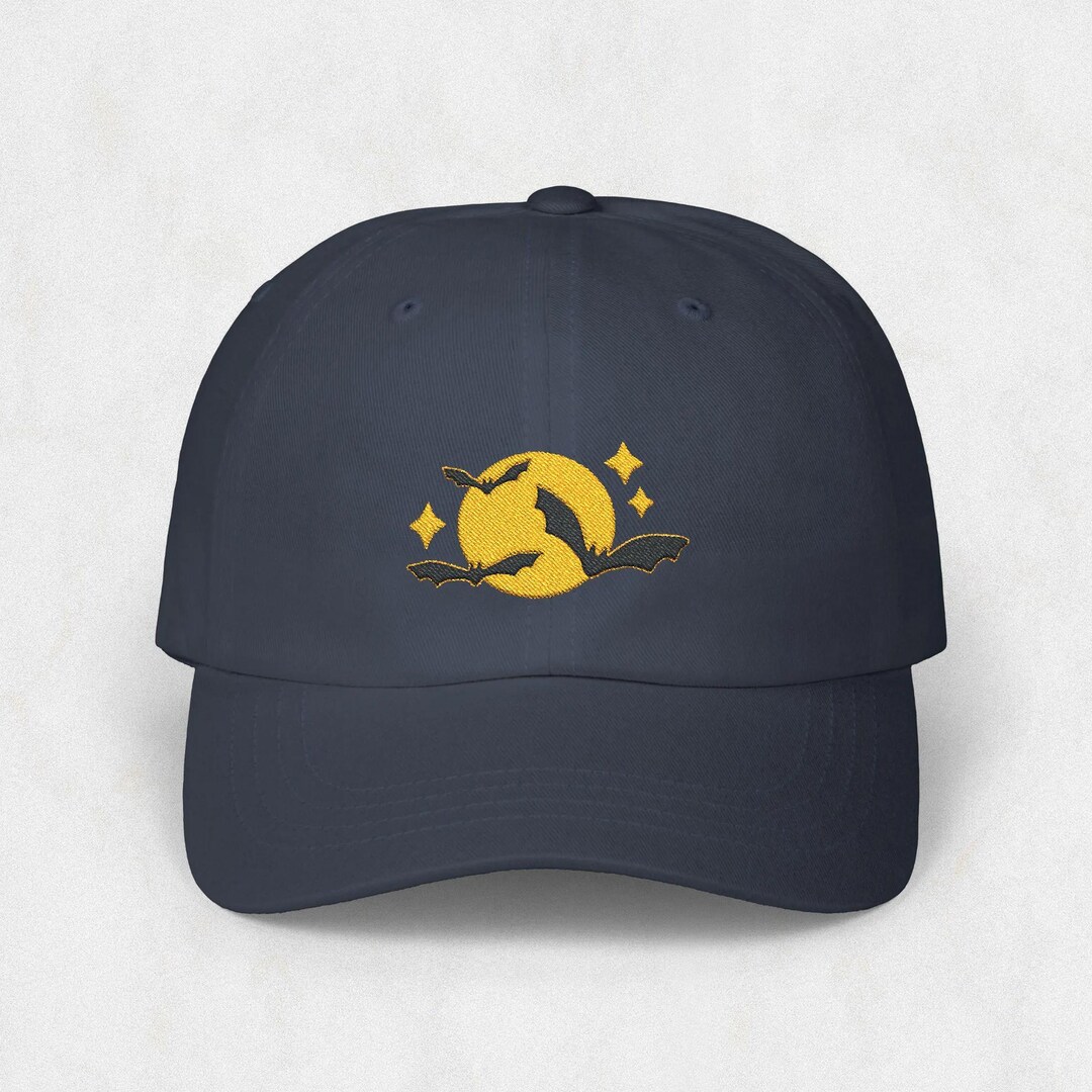 Embroidered Halloween Bat Classic Dad Hat - Etsy