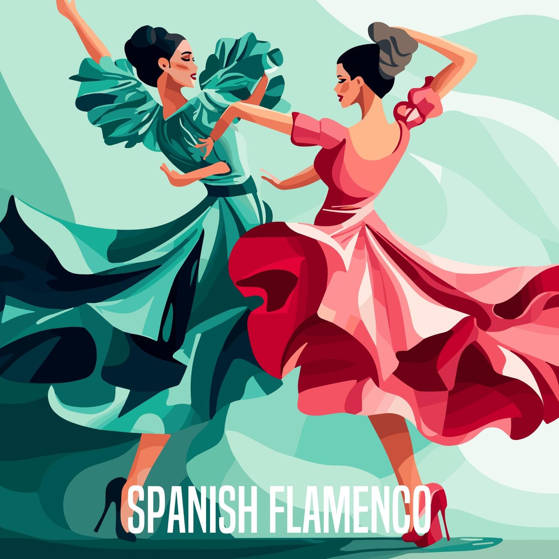 Spanish Flamenco Wall Art Posters, Wall Decor, Digital Download ...