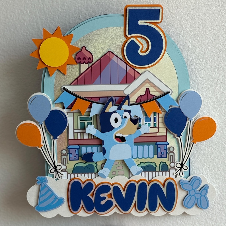 Bluey Cake Topper - Etsy