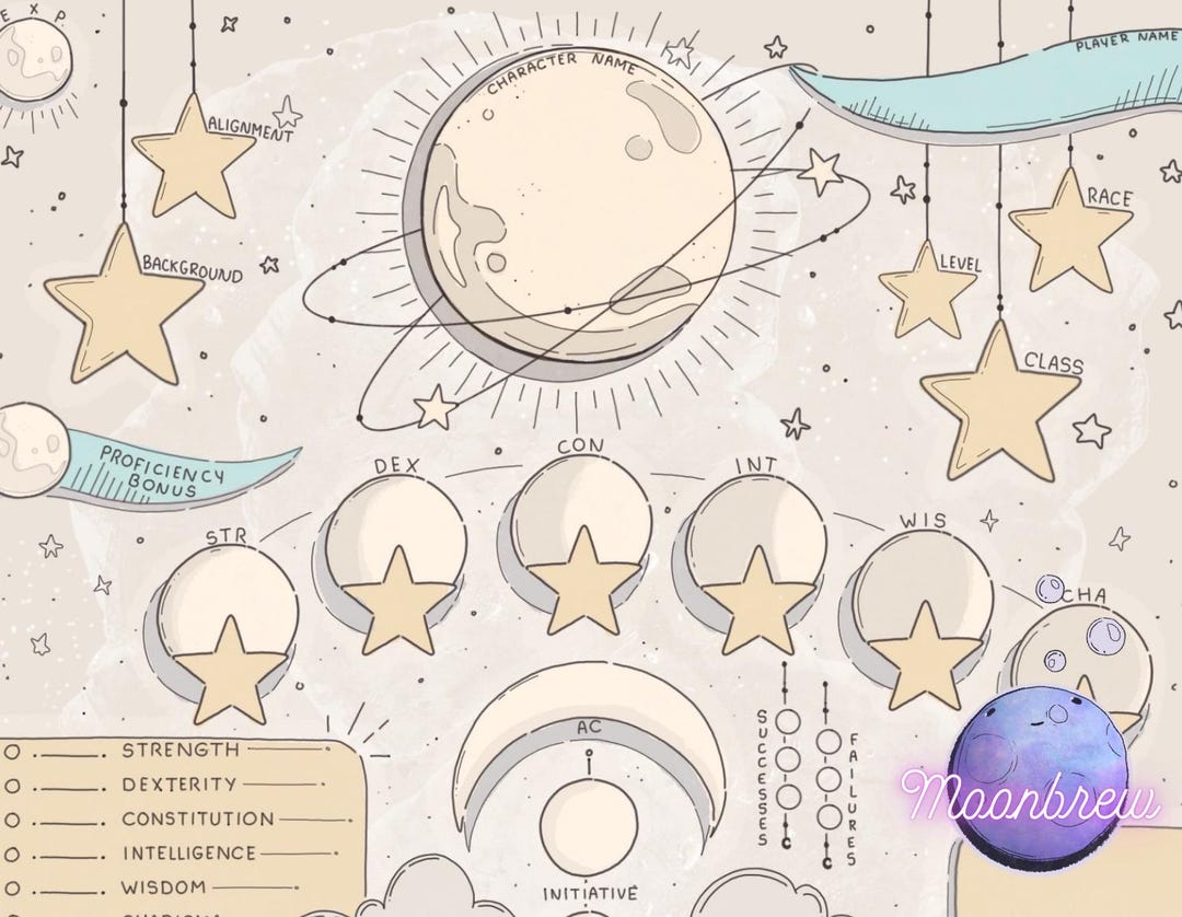 D&D 5e Custom Character Sheet - "long Rest" - Etsy