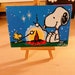 Snoopy Roasting Marshmallows in the Snow. Acrylic Paint. 1510cm ...