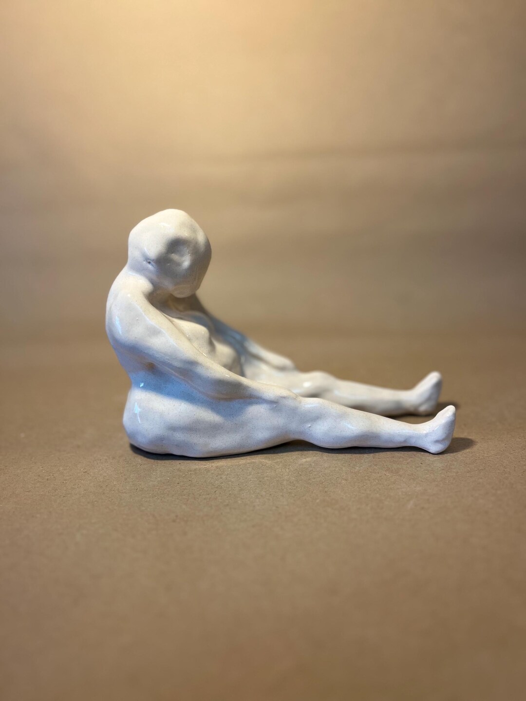 Handmade Abstract Human Figure Sculpture - Ceramic Bookend - Minimalist ...