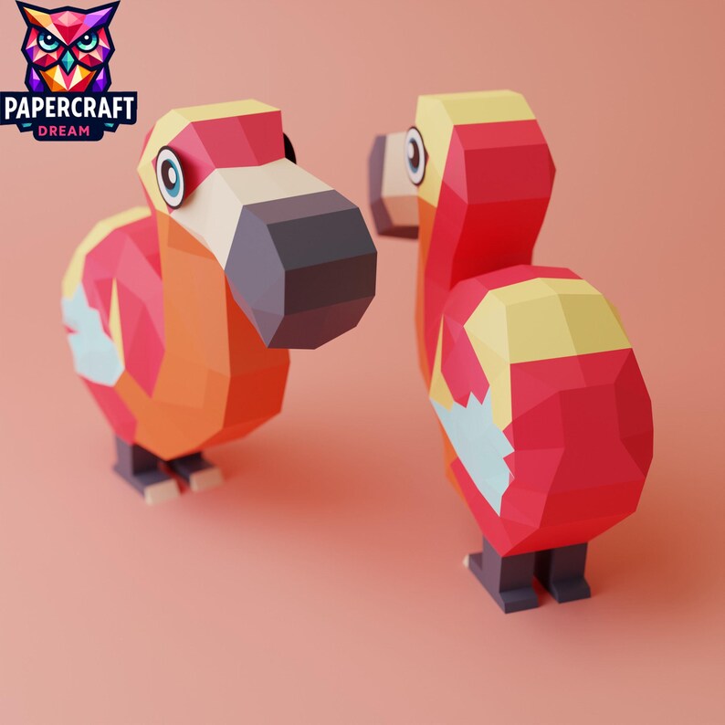 Dodo Papercraft Template - DIY Dodo Bird Decor, Dodo Art, Printable PDF ...