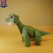 Brachiosaurus Papercraft Baby - Low Poly Brachiosaurus Template Easy ...